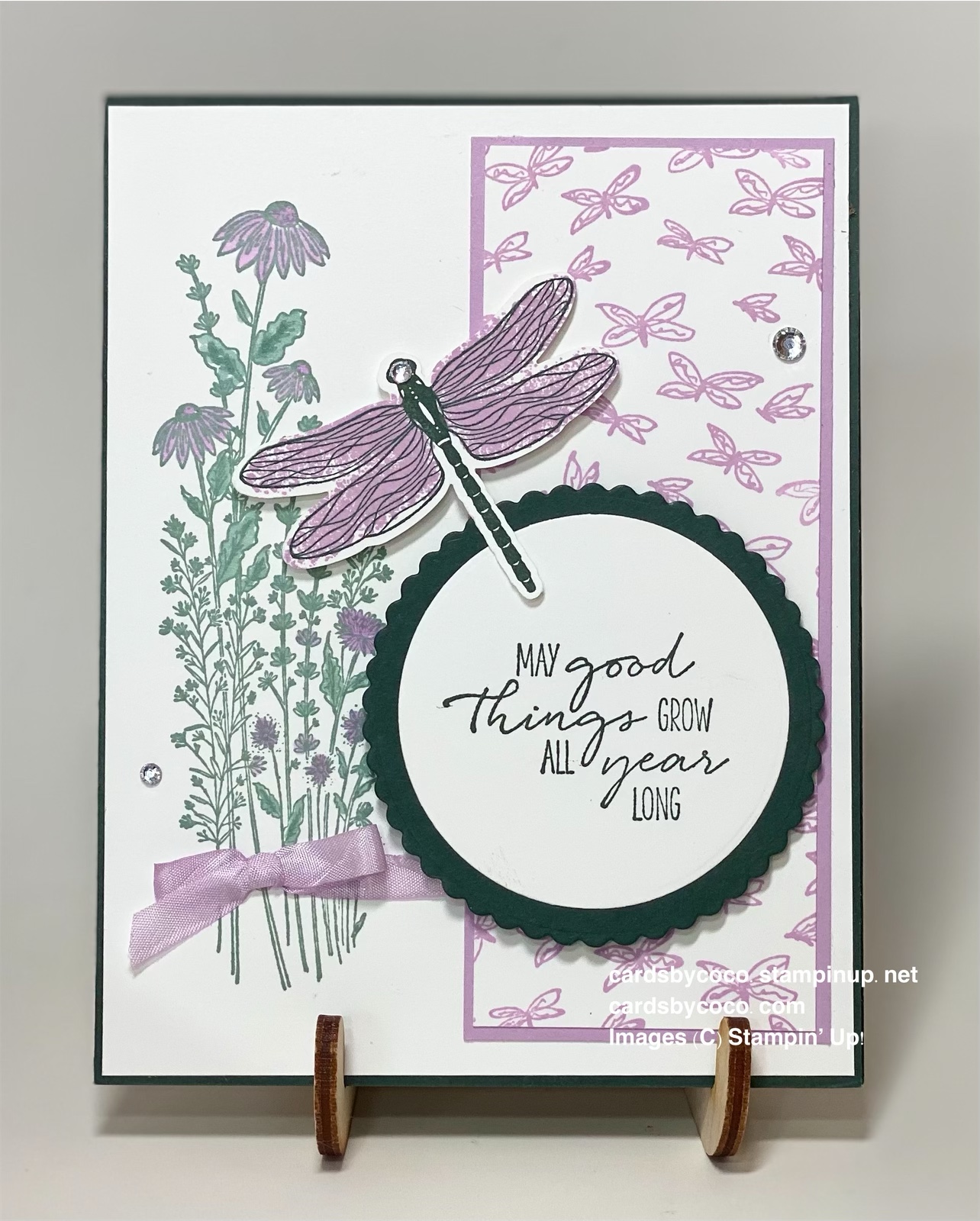 Dragonfly Garden Bundle Using Fresh Freesia Cardsbycoco