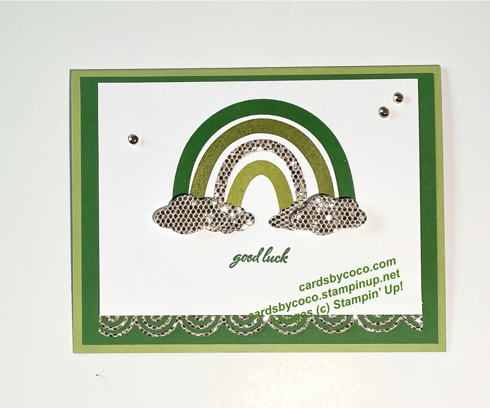 Rainbow of Happiness St. Patrick's Day Card (almost....) - cardsbycoco