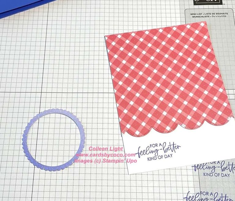 Beautifully Happy Peek-a-boo Circle Handmade Card - cardsbycoco