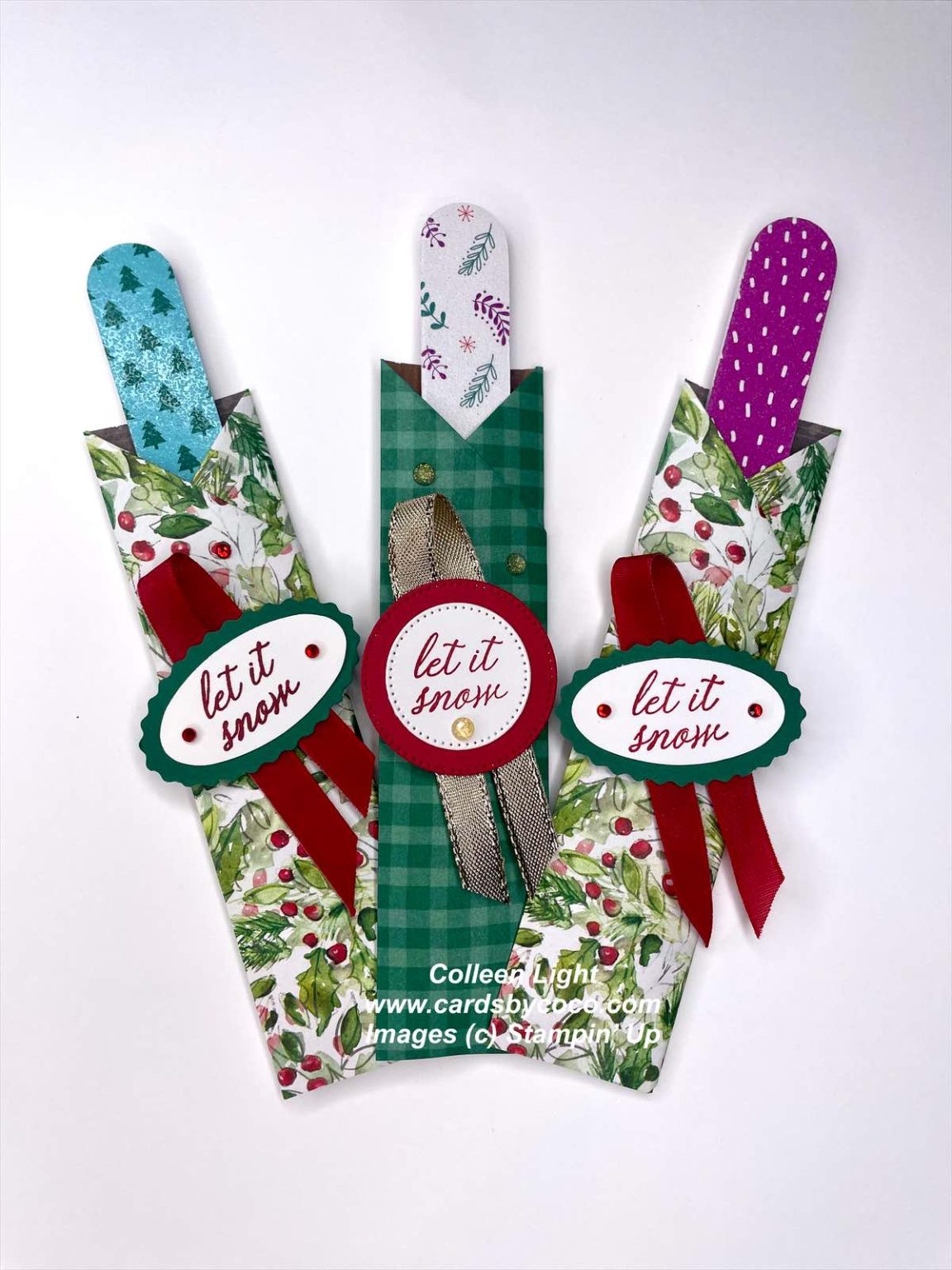 Nail File Holder/ Craft Fair Item using the Joy of Christmas Designer ...