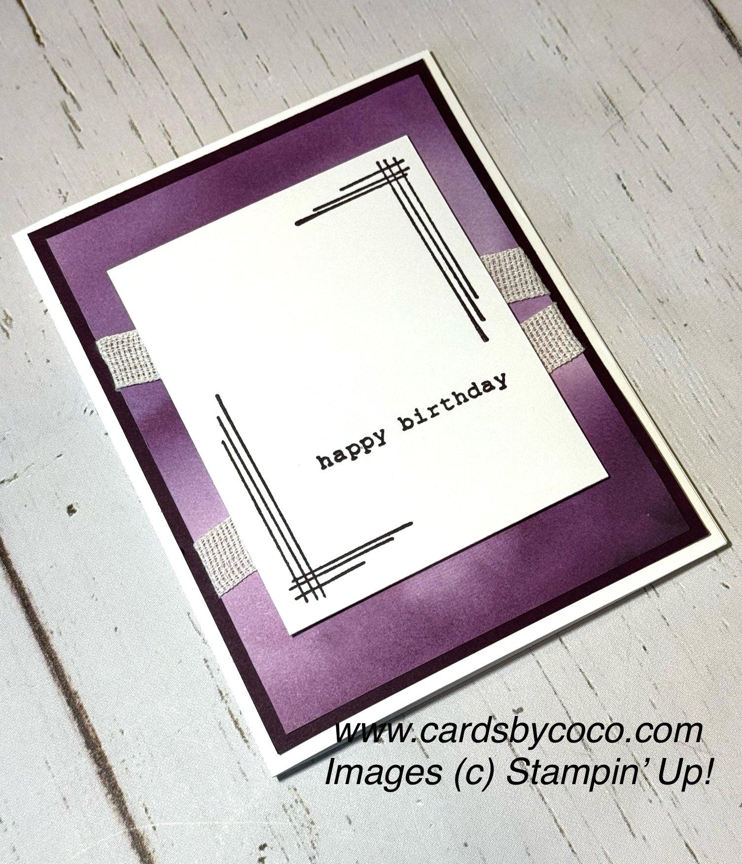 Spring Corners Handmade Friendship Card - cardsbycoco