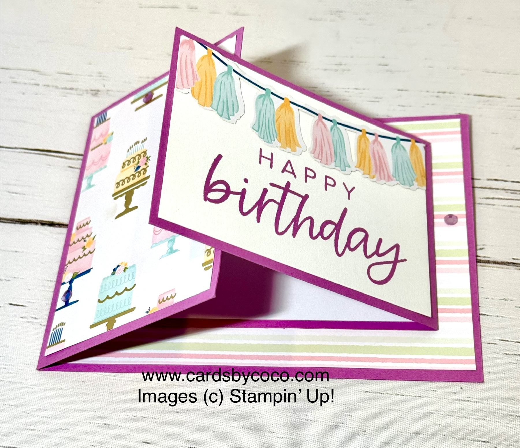 With You In Mind Joy Fold Birthday Card - cardsbycoco